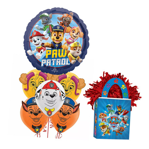 Paw Patrol Pups Balloon Party Pack With Balloon Weight | Perfect Party ...